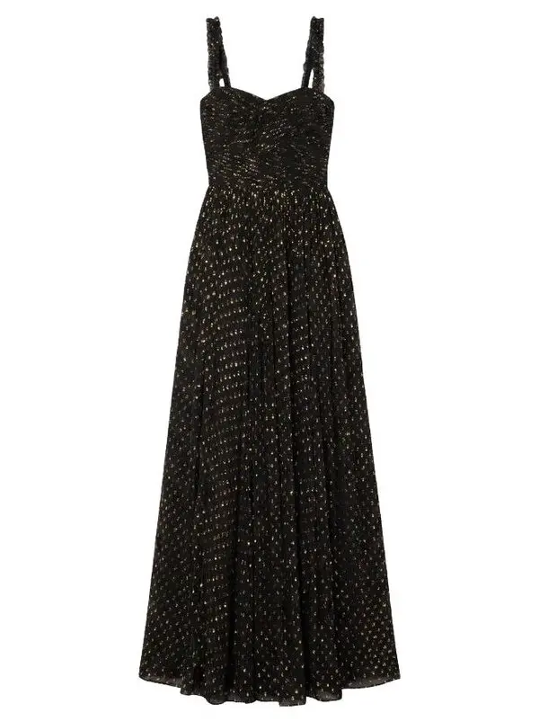 Ulla Johnson Anastasia Silk Chiffon Gown - Noir