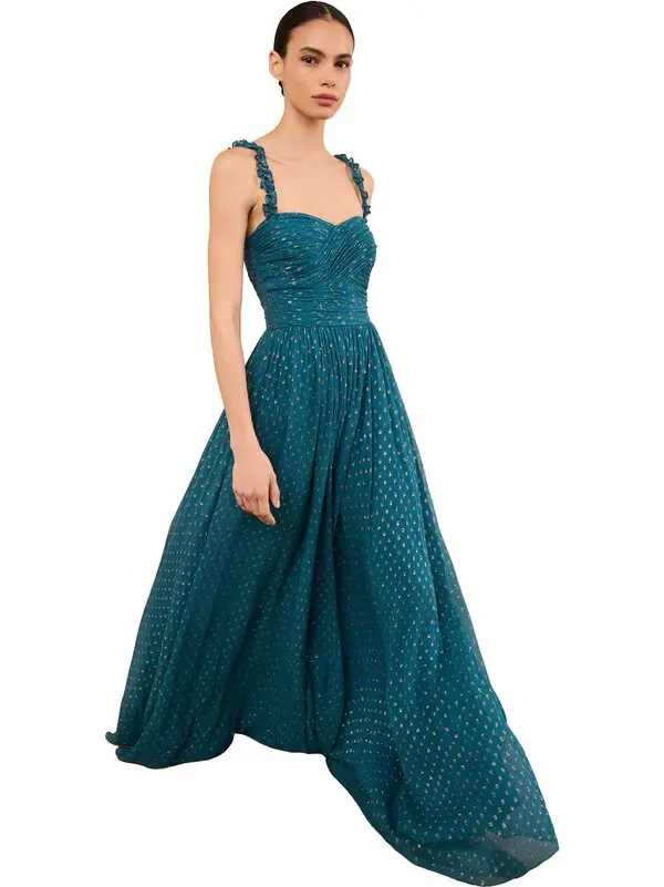 Ulla Johnson Anastasia Silk Chiffon Gown - Beryl