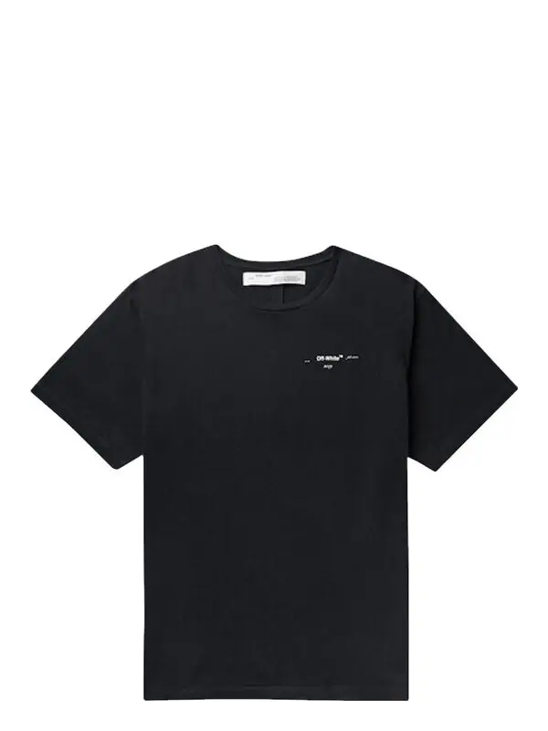 Off-White Off Off Oversized 3d Marker Diag Tshirtin - Black/white