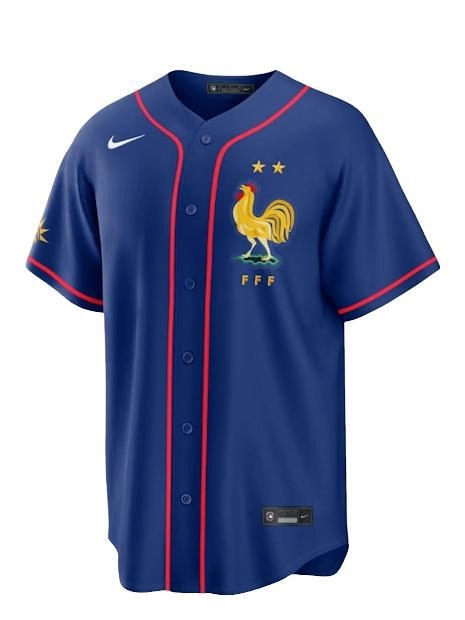 Nike France National Team X Mlb Stadium Jersey - Blue