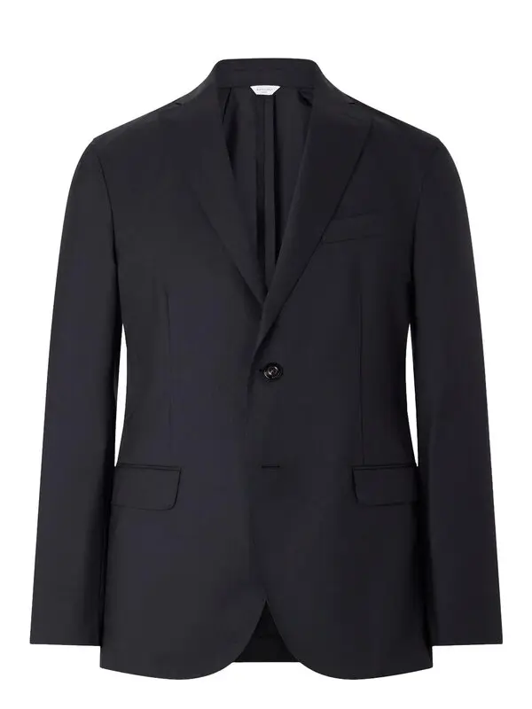 Boglioli Virgin Wool Fresco Suit Jacket - Black