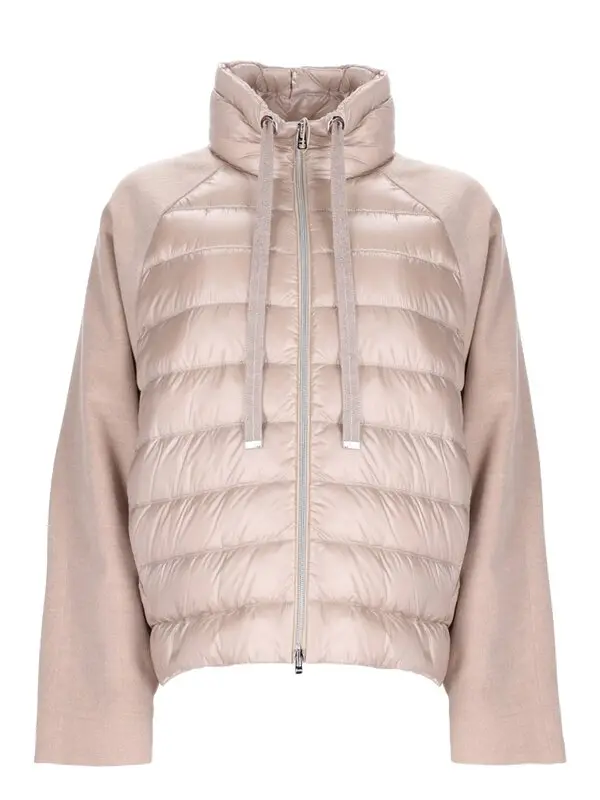 Herno Giacca "resort" In Flanella E Nylon - Beige
