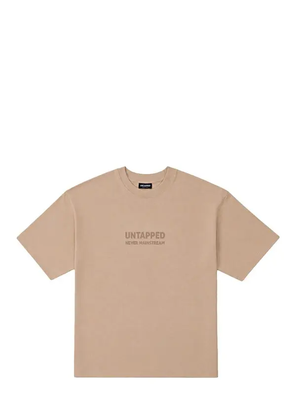 UNTAPPED Neutrals Monogram Tee : Identity In Every Detail - Beige