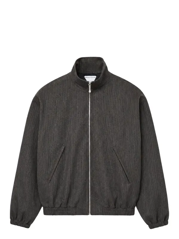 Bottega Veneta 100% Wool Zip-up Coat - Beige