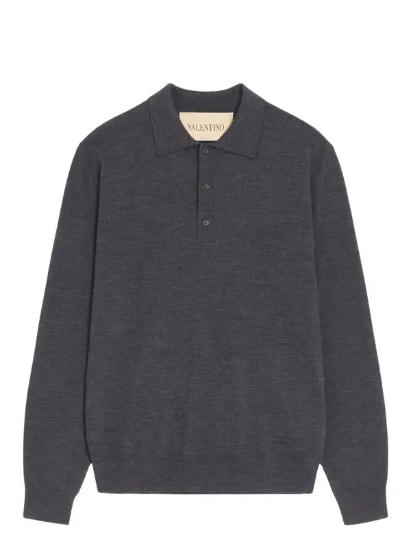 Valentino Garavani S Virgin Wool T-shirt - Grey