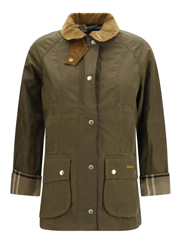 Barbour 100% Cotton Utility Coat - Green