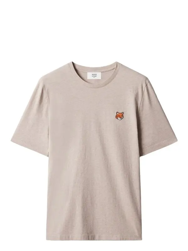 Maison Kitsuné Fox Head Cotton T-shirt - Beige