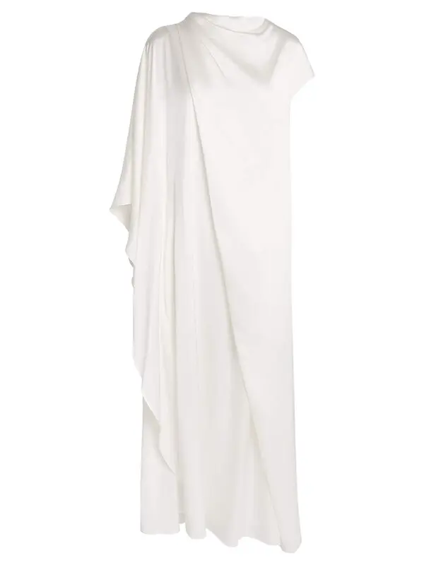 ROKSANDA Hiba Silk One-shoulder Midi Dress - Ivory