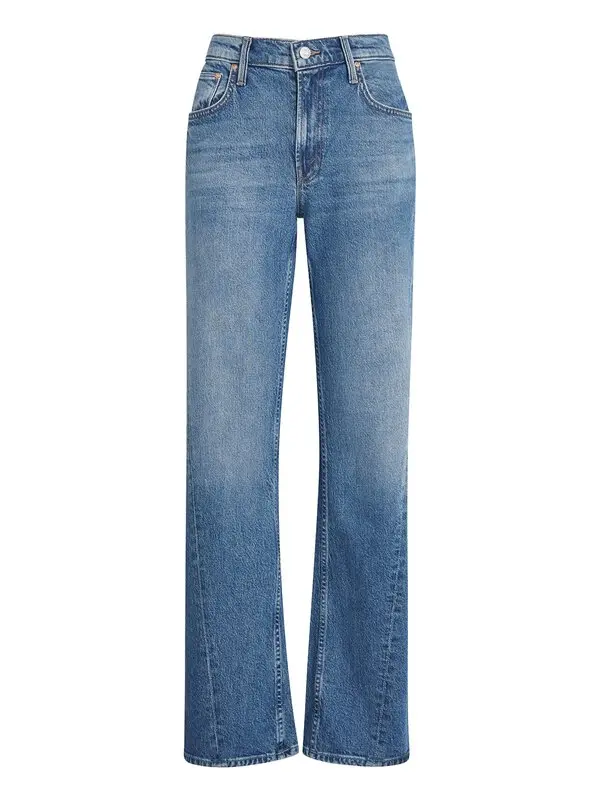 MOTHER The Bookie Twist Skimp Bootcut Jeans - Blue