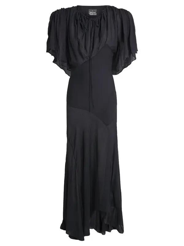 VIVIENNE WESTWOOD Gauze Priscilla Maxi Dress - Beige
