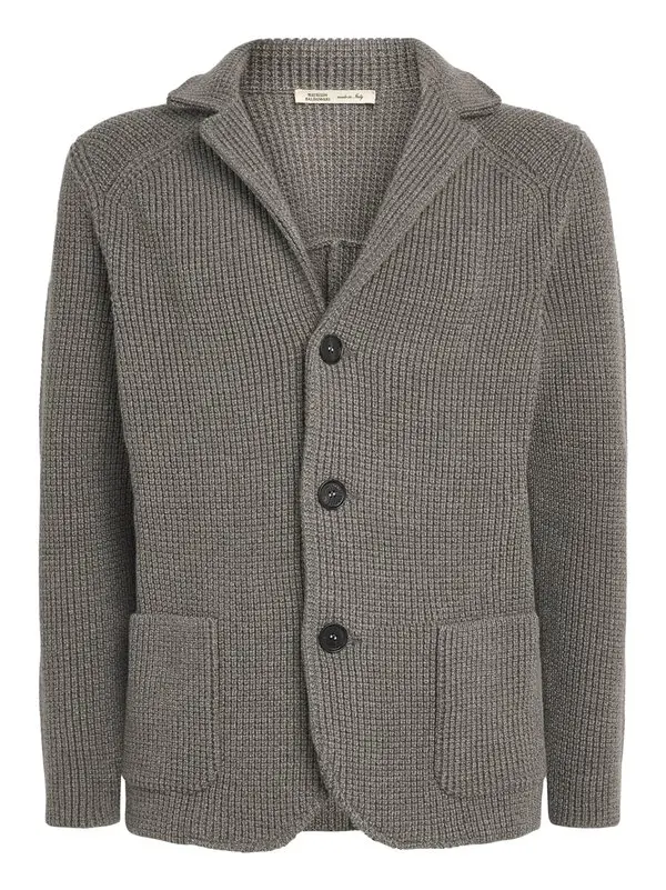 MAURIZIO BALDASSARI Virgin Wool Brenta Shacket - Grey