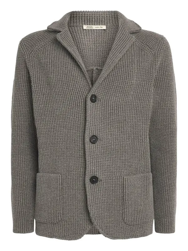 MAURIZIO BALDASSARI Virgin Wool Brenta Shacket - Grey