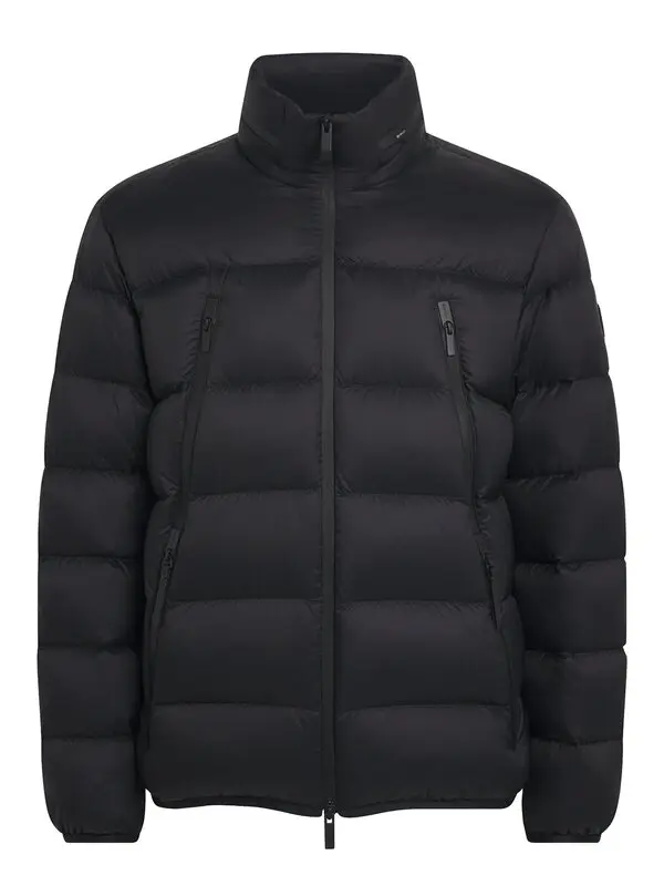 Moncler Dalalven Down Puffer Jacket With Concealed Hood - Black