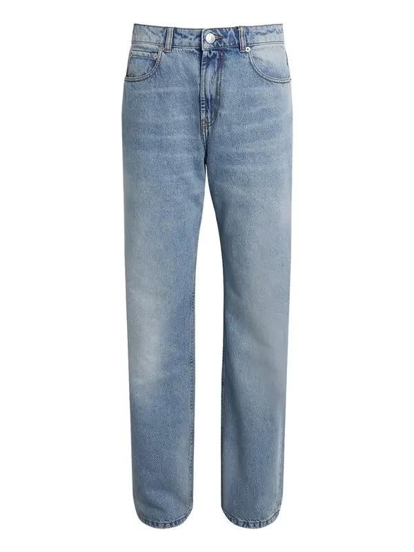 AMI Paris Mid-rise Straight Jeans - Blue