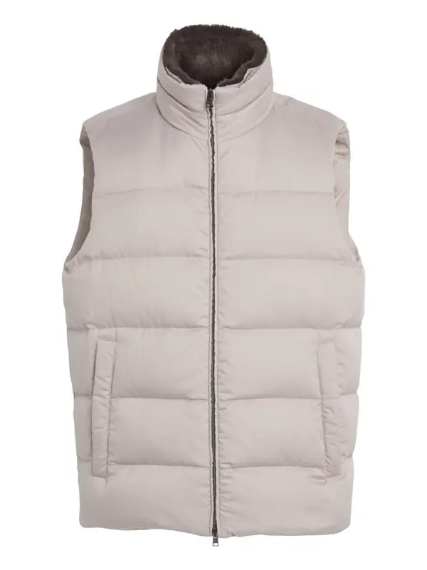 Herno Down Quilted Gilet - Grey