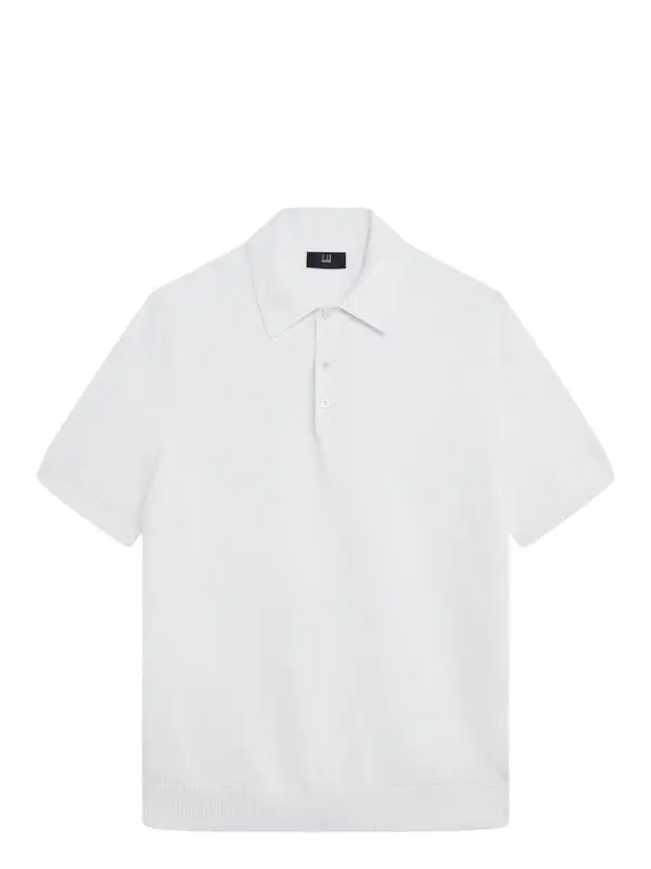 Dunhill Cotton Piqué Polo Shirt - White