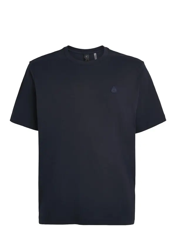 Moose Knuckles Cotton Logo Yul T-shirt - Navy