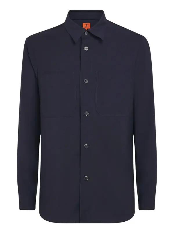 Barena Venezia Tropical Wool Overshirt - Navy