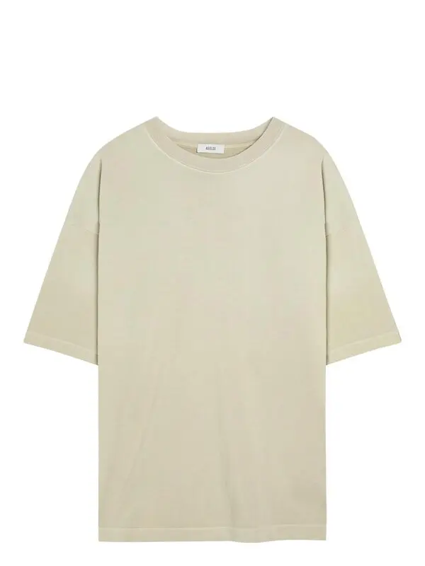 AGOLDE Portman Cotton T-shirt - Light Green