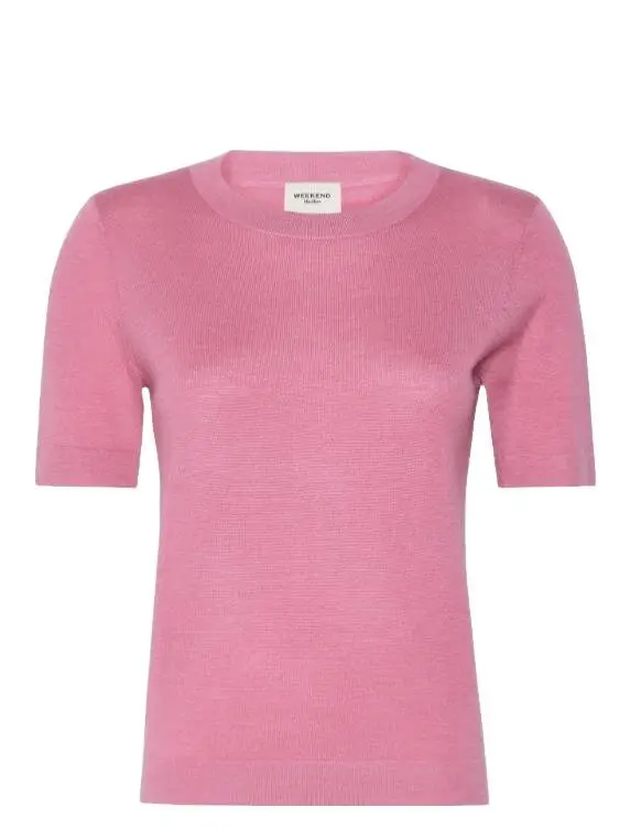 Max Mara Short-sleeve Sweater - Raspberry Color