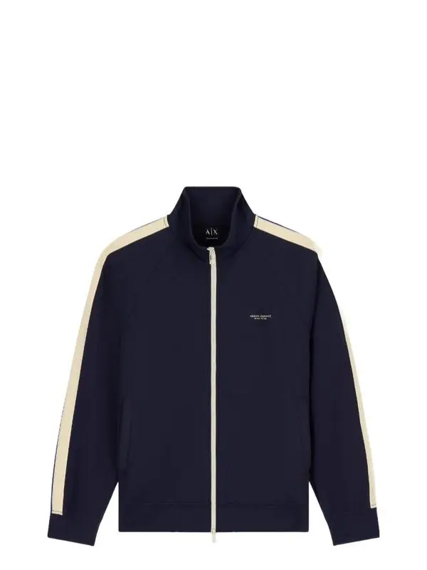 Armani Exchange Sweatshirt Stretch Modal With Cotton Lining - Navy Blue