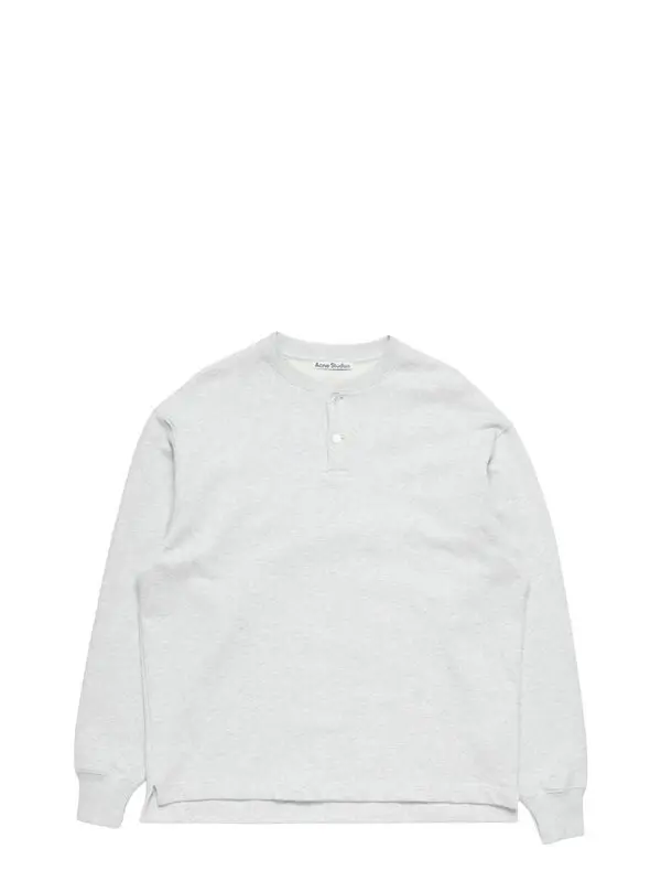 Acne Studios Logo-embroidered Sweatshirt - Light Mixed Gray