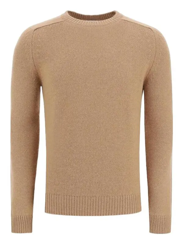 Saint Laurent Crewneck Long-sleeved Jumper - Brown