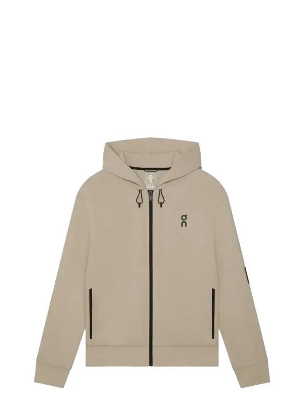 On Focus Tech Zip Hoodie - Desert