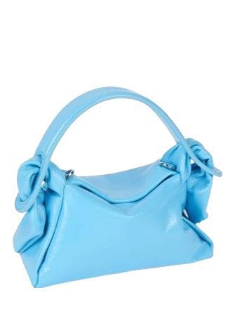Kenzo Furoshiki Mini Bag In Leather - Turquoise