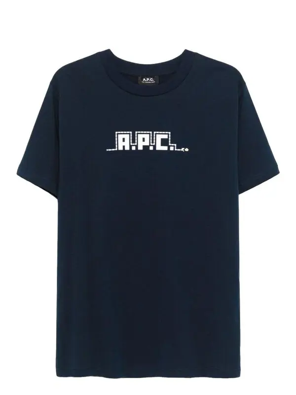 A.p.c. Snake-print T-shirt - Black