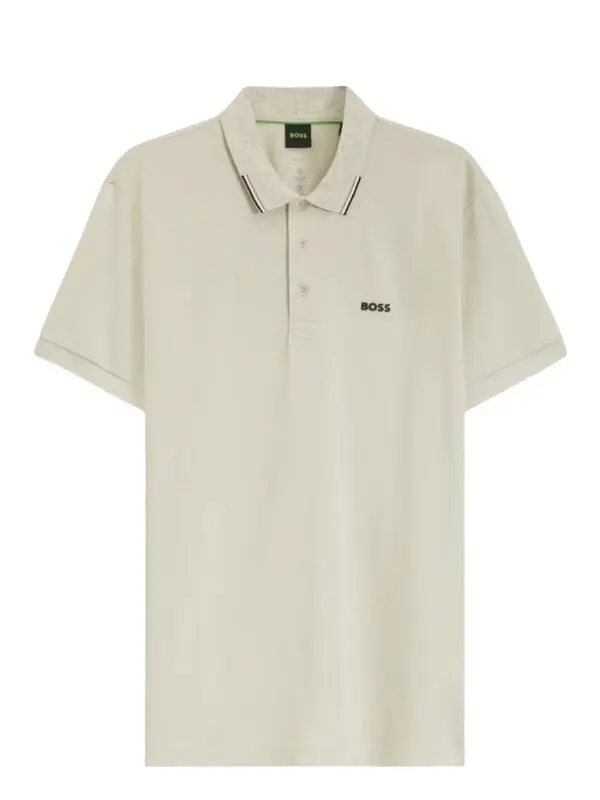 Hugo Boss Paddy Logo-print Polo Shirt - White