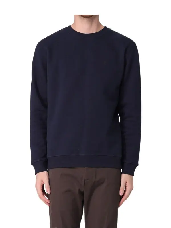 DONDUP Regular Fit Crewneck Sweatshirt With Gothic 'd' Graphic - Black