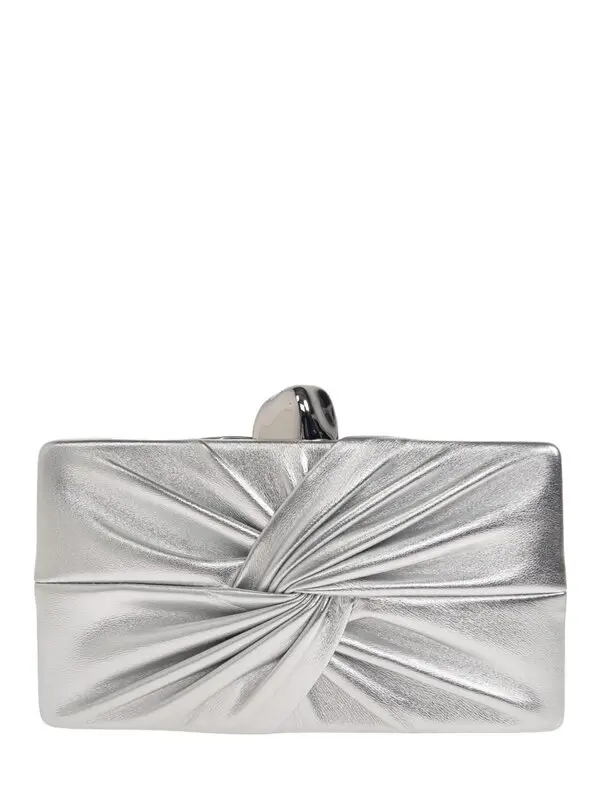 Cult Gaia Logo Clutch - Silver