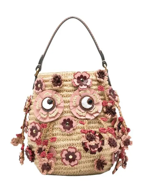 ANYA HINDMARCH Floral Handbag - Brown