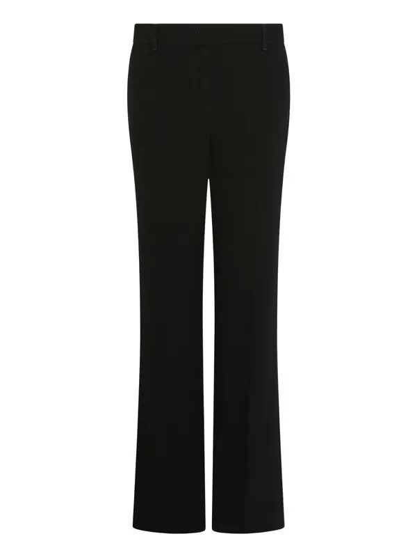 Marella Mini-flare Crepe Envers Satin Trousers - Black