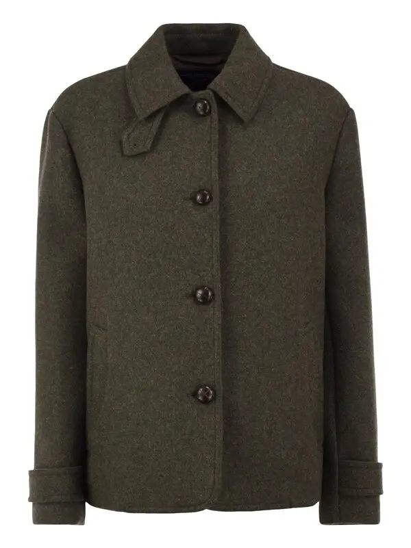 Max Mara Button-up Jacket - Black