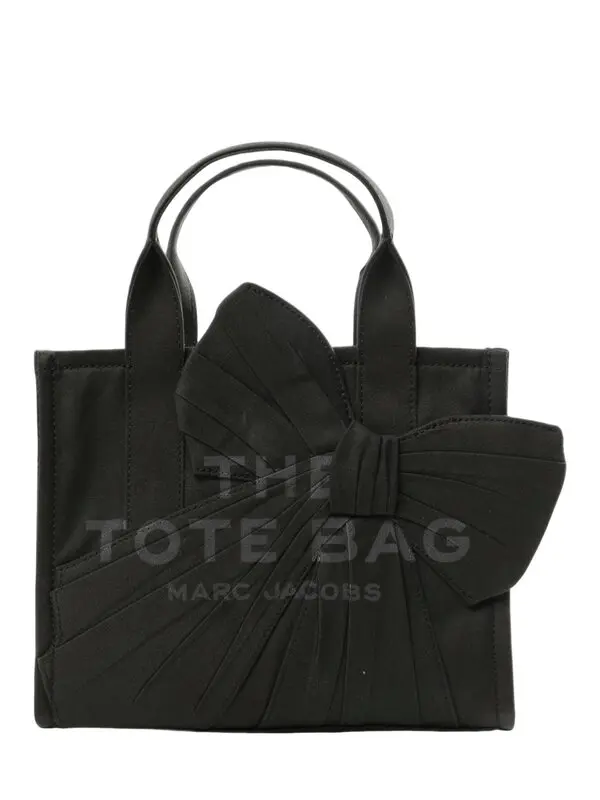 Marc Jacobs Handheld Tote Bag With Oversized Bow Embellishment - Black