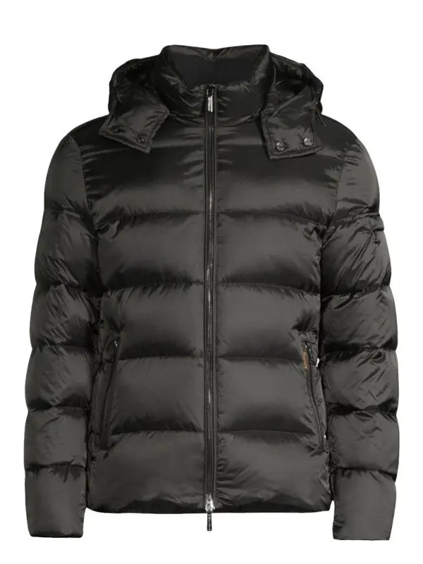 MOORER Brett Hooded Down Jacket - Green