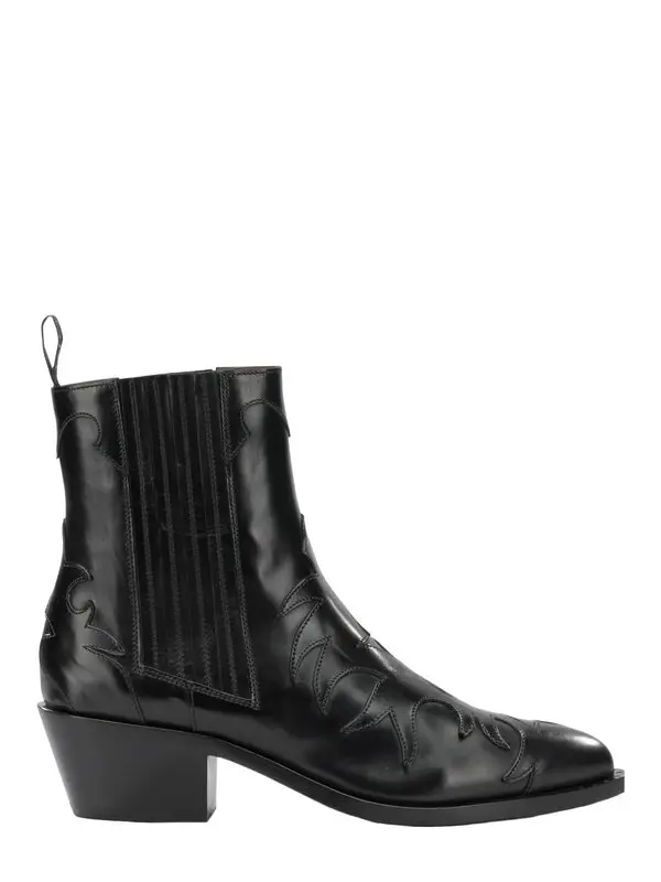Sartore Parma 45 Mm Cowboy Ankle Boots - Black