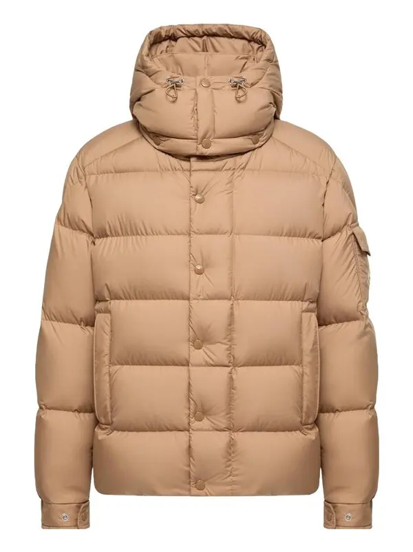 Moncler Maya 70 Hooded Short Down Jacket - Camel