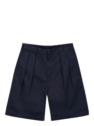 Nanamica Double-pleated Belted Shorts - Navy Blue
