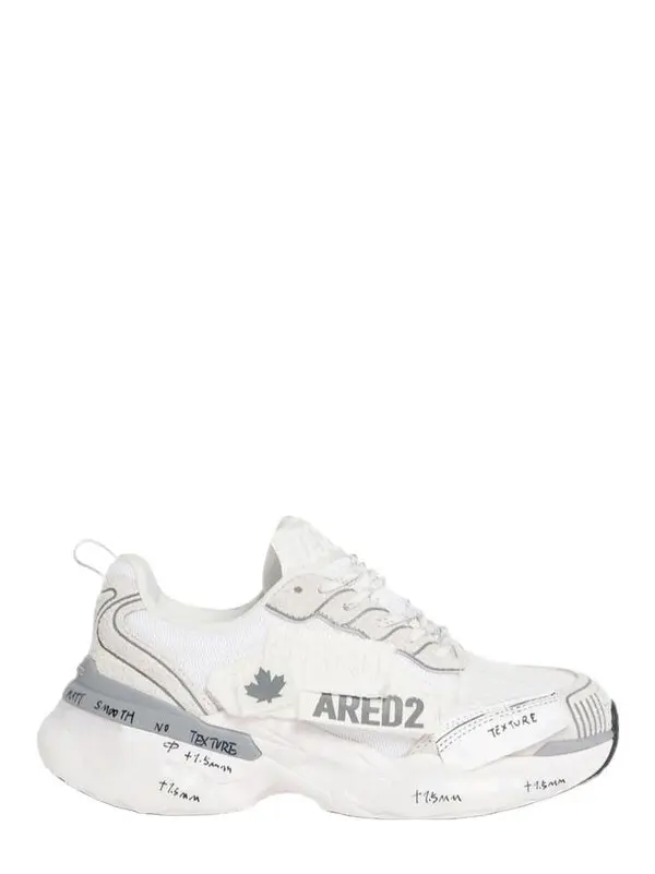 Dsquared2 Suede Leather Faster Sneakers - White