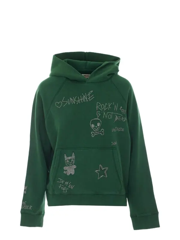 Zadig&Voltaire Georgy Crystal Detail Hoodie - No