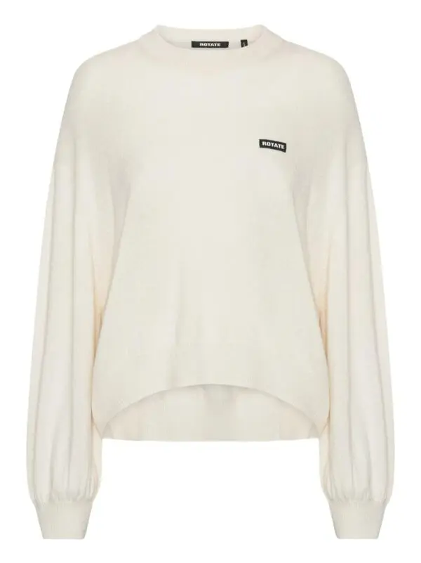 ROTATE BY BIRGER CHRISTENSEN Long-sleeved Sweater - White
