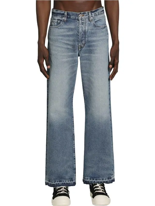 GALLERY DEPT. Belt Loop Wide Leg Jeans - Indigo