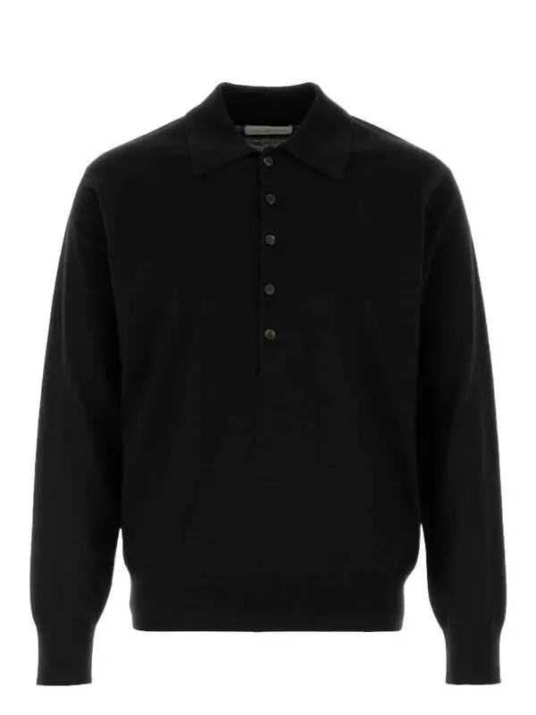 Dries Van Noten Long-sleeved Knitted Sweater - Black