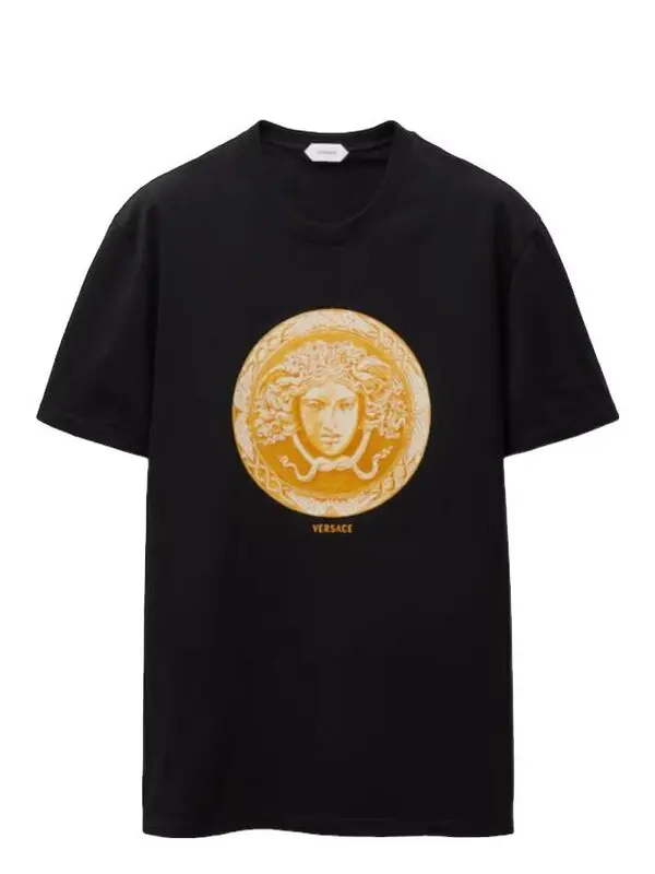 Versace Medusa Printed T-shirt - Black