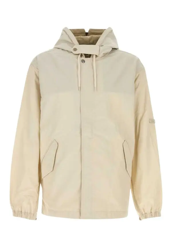 Nanamica Nylon Twill Hooded Jacket - Light Beige