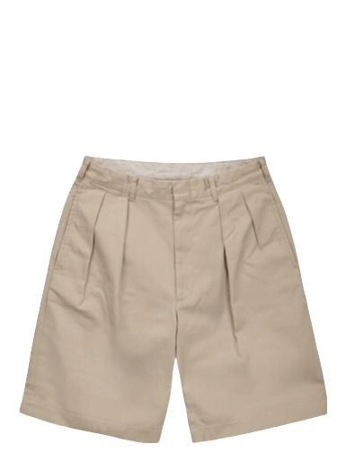 Nanamica Pleated Wide-leg Shorts - Khaki