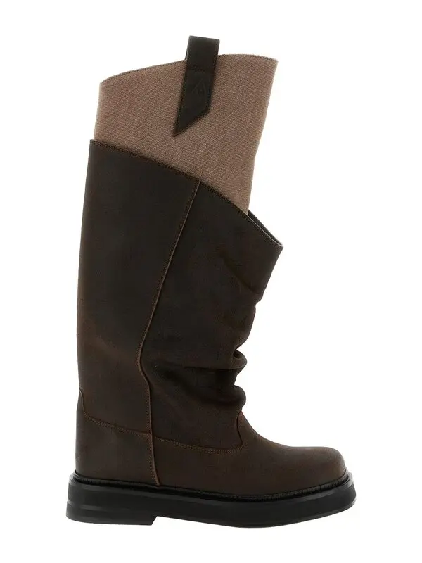 Attico Knee High Boots - Brown